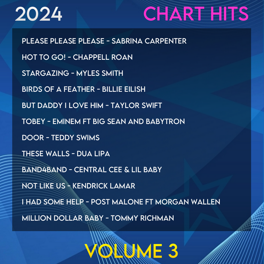 Chart Hits of 2024 Volume 3 (Album) – Mr Entertainer Karaoke